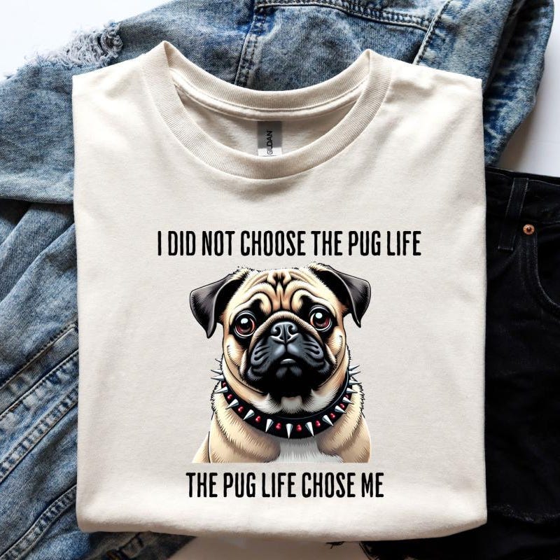 Pug T Shirt - Etsy