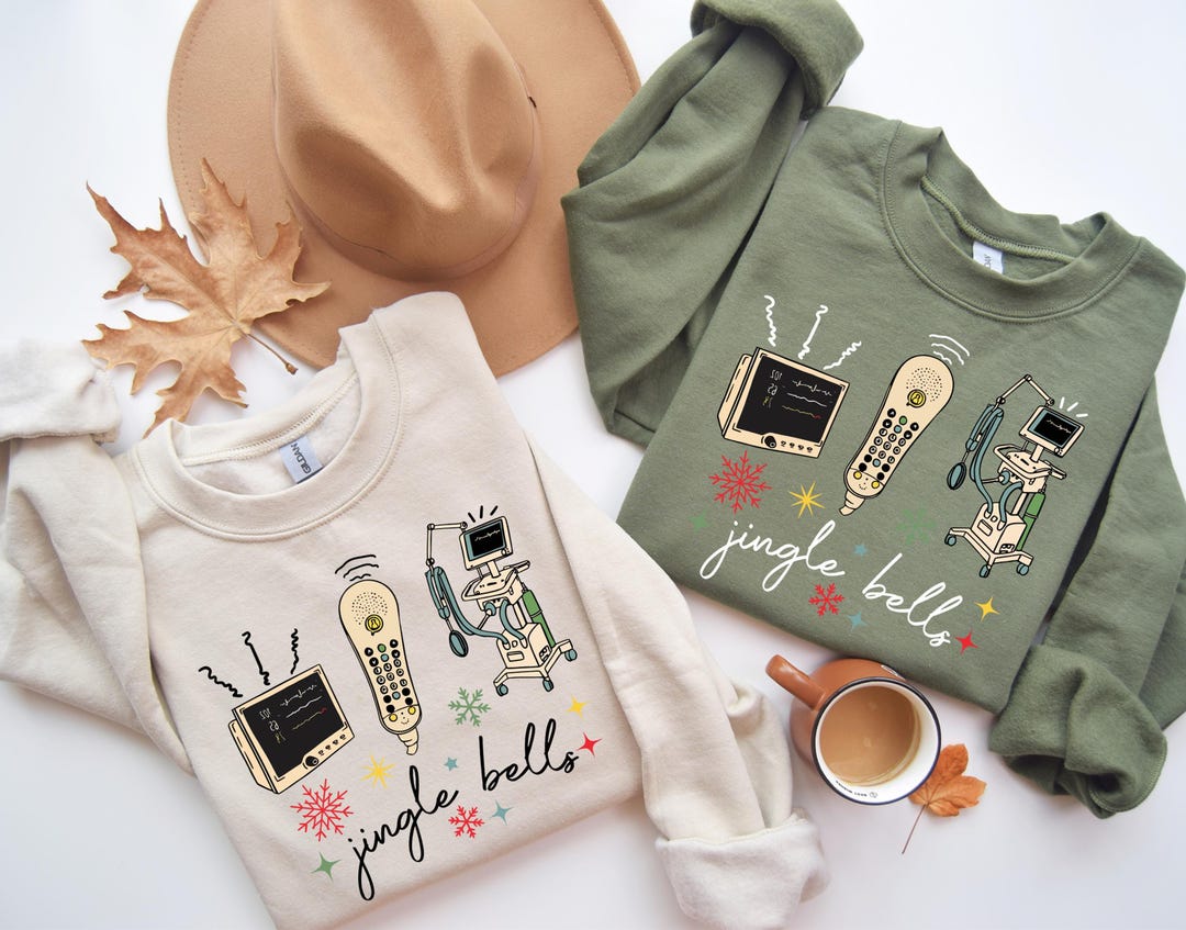 Jingle Bells Nurse Shirt, Christmas Medical Worker Tee, Holiday Nurse ...