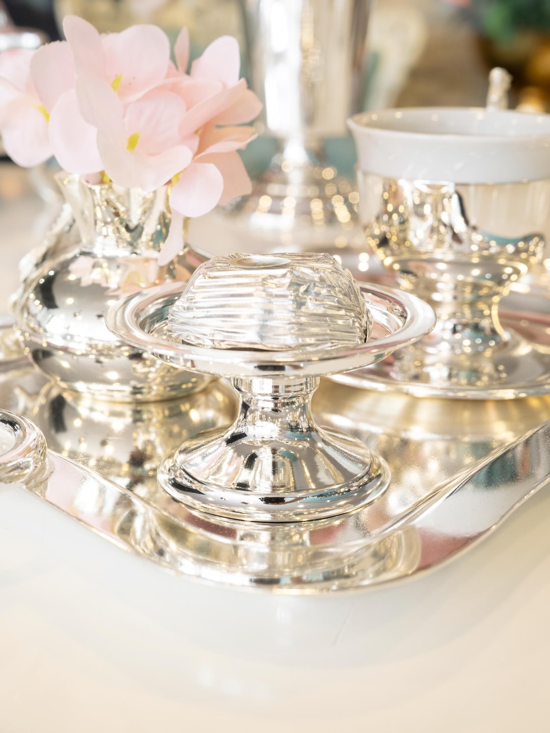 The Elegant Complement to Your Coffee Tray Handmade Silver Plated Candy ...