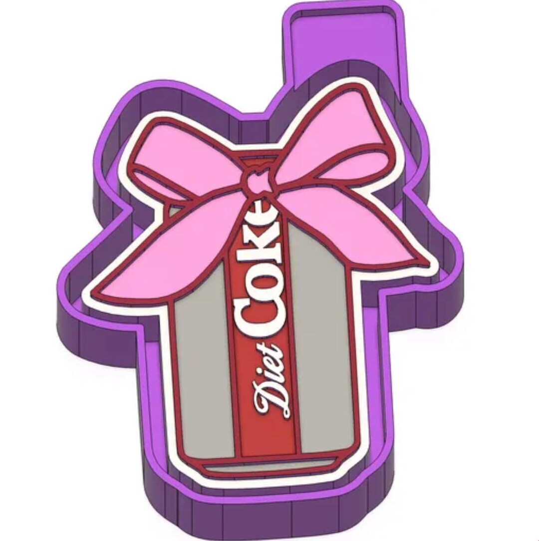 Diet Coke With Bow Freshie Mold - Etsy