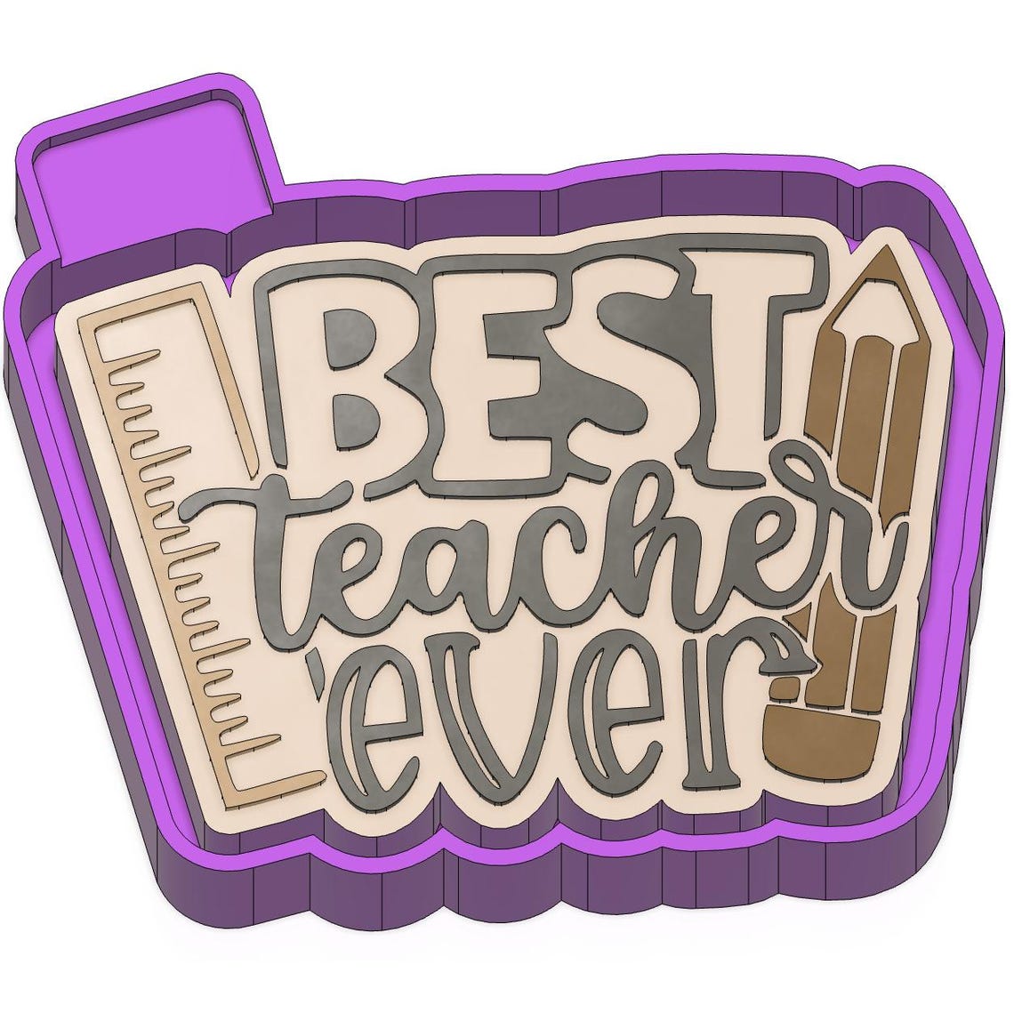 Best Teacher Ever Freshie Mold - Etsy