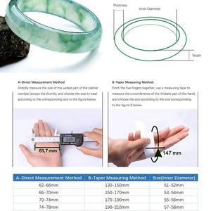 Hand-carved Jadeite Bangle: Burmese Moss-in-snow Floral Cuff (61.5mm ...