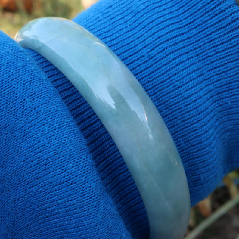 Genuine 76mm Extra Large Natural Grade A Jadeite Jade Bangle Bracelet ...