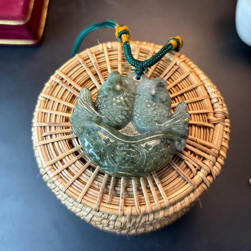 Fish Jade Pendant - Etsy