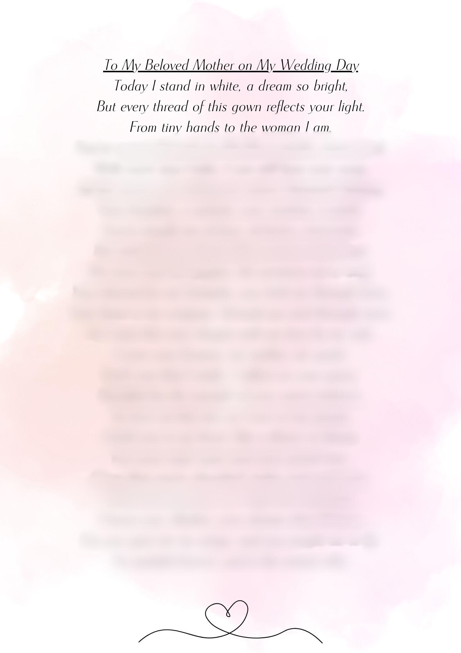 Heartfelt Poems Mother of the Bride Gift - Etsy