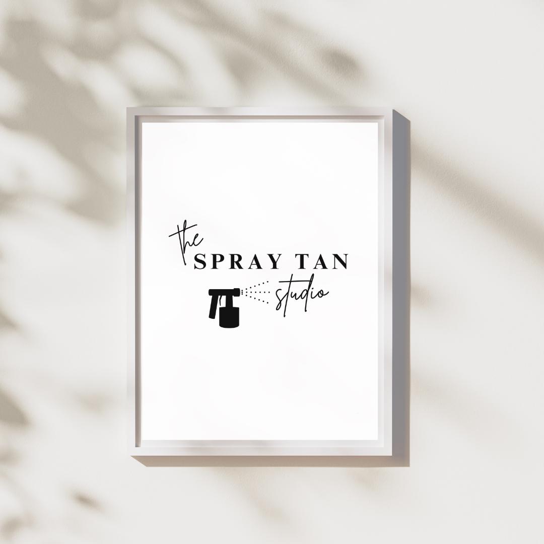 Spray Tan Studio Signage Template Editable Canva Design, Salon Wall Art ...