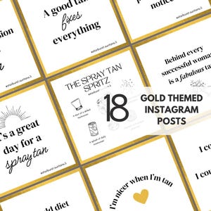 Spray Tan Quote Bundle Editable Canva Template, Social Media Graphics ...