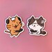 Gamer Cats Sticker | Gaming Duo, Cute Cats, Stationary, Journaling - Etsy