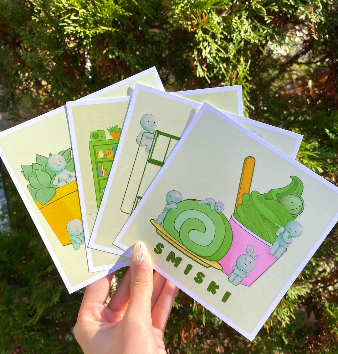 Smiski Mini Prints | Cute Art Print, Trinket Collector Print, Daily ...