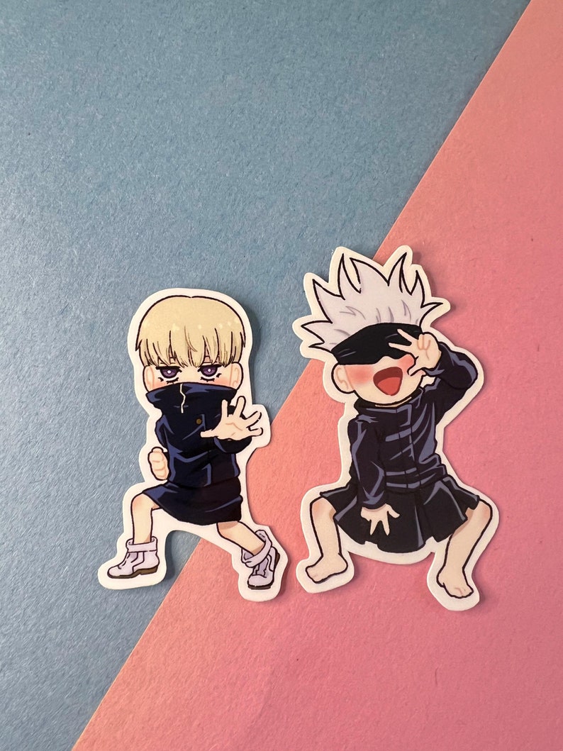 Gojo and Inumaki JJK Stickers Jujutsu Kaisen Skirt Sticker Set, Anime ...