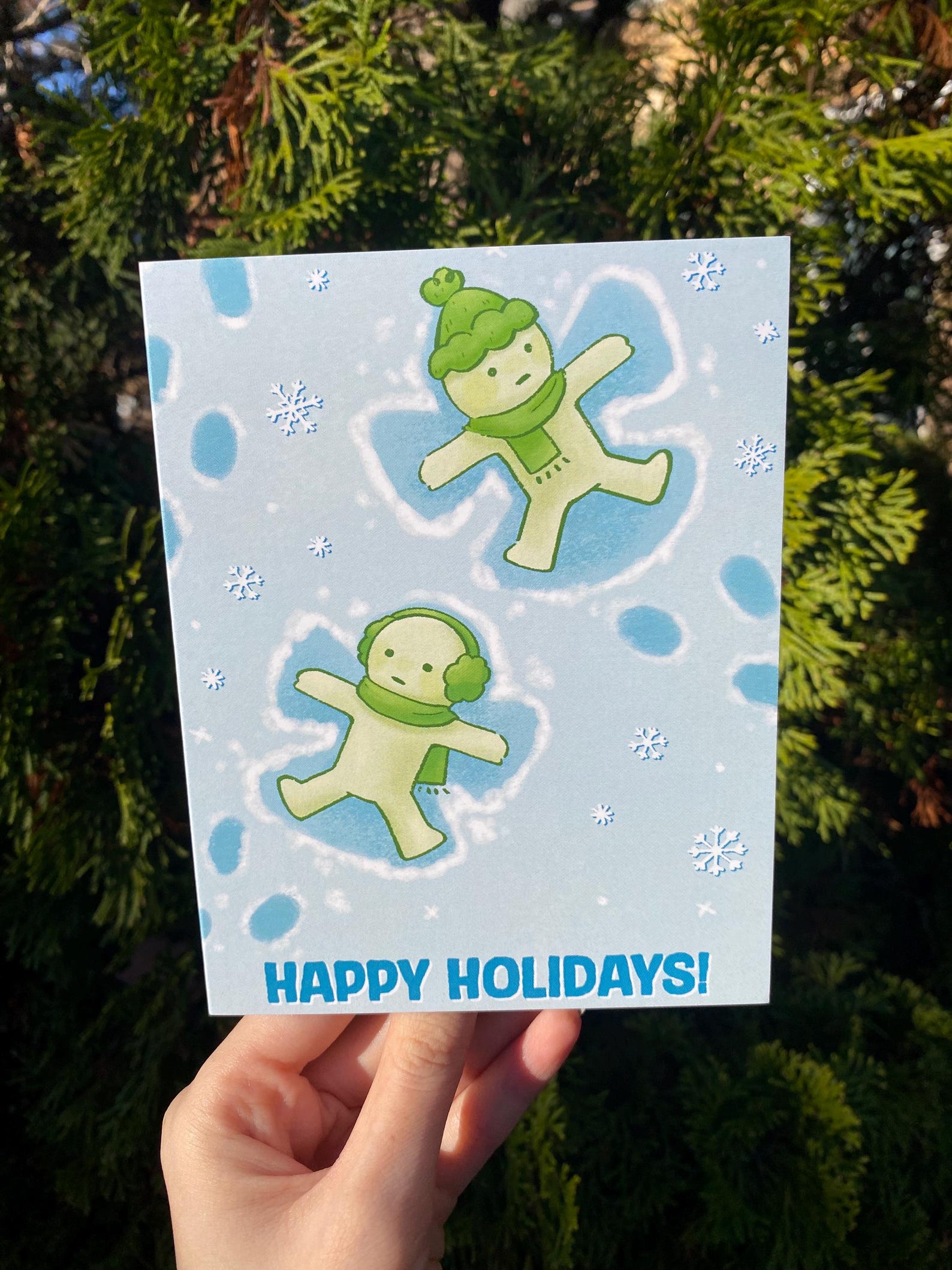 Holiday Smiski Greeting Card | Christmas Card, Card for Friends ...