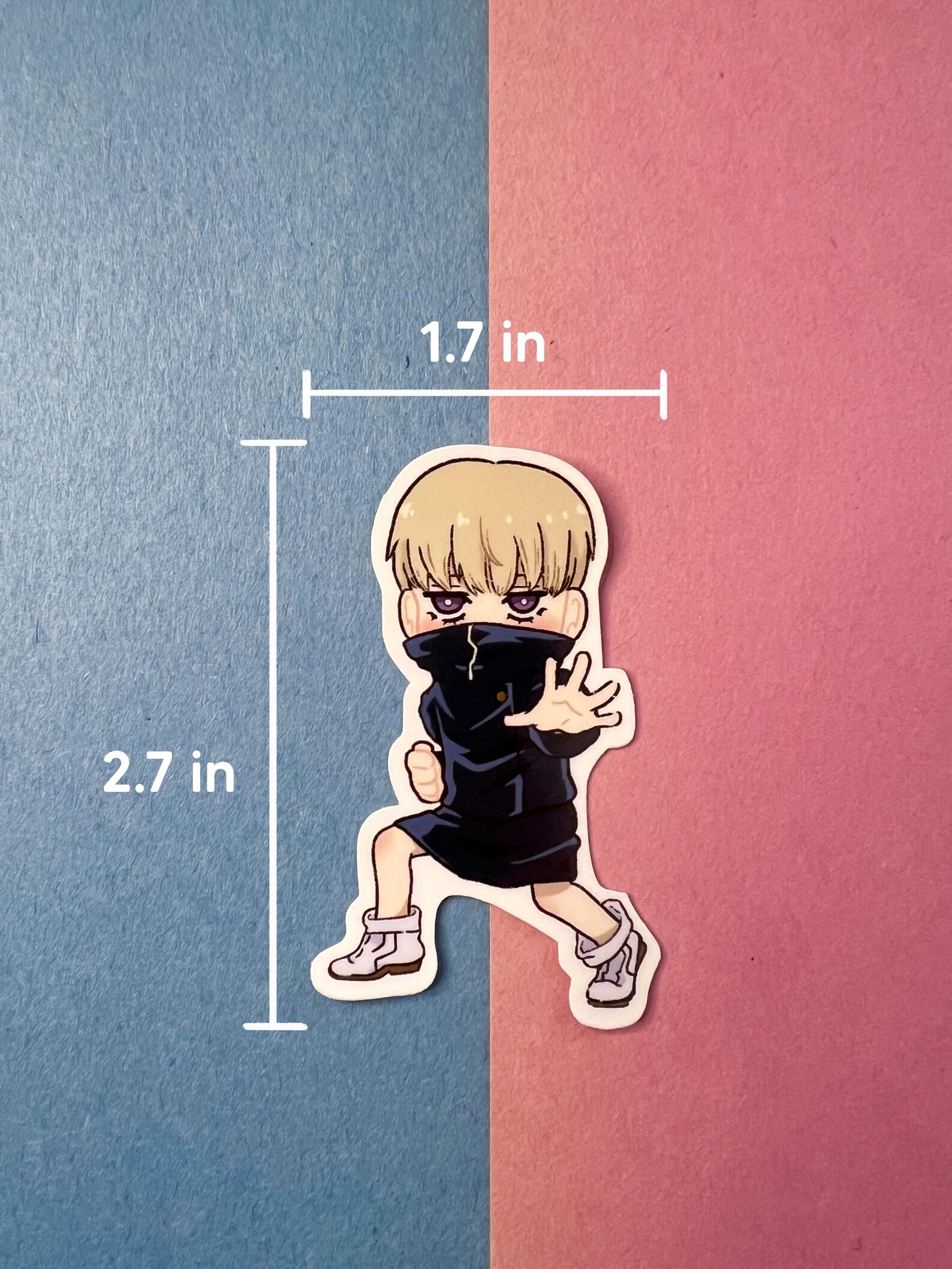 Gojo and Inumaki JJK Stickers Jujutsu Kaisen Skirt Sticker Set, Anime ...