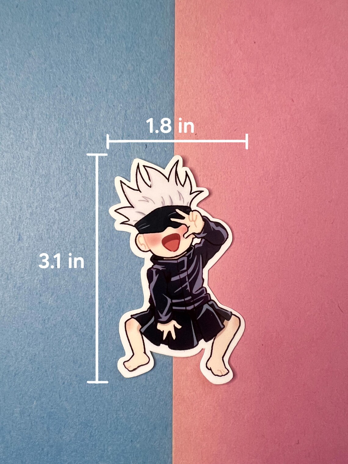 Gojo and Inumaki JJK Stickers Jujutsu Kaisen Skirt Sticker Set, Anime ...