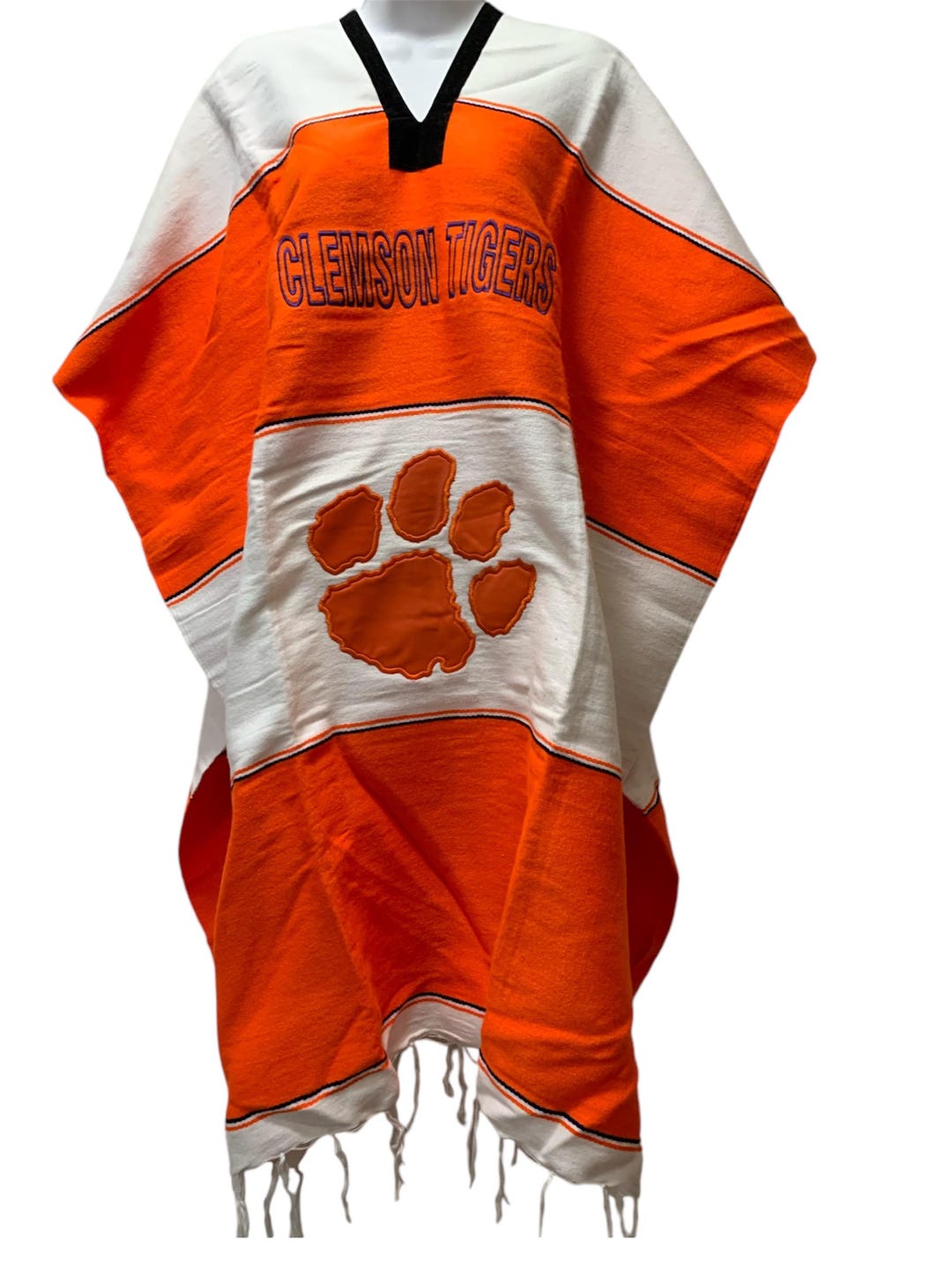 Clemson Tigers Football Poncho Serape One Size Fits All - Etsy