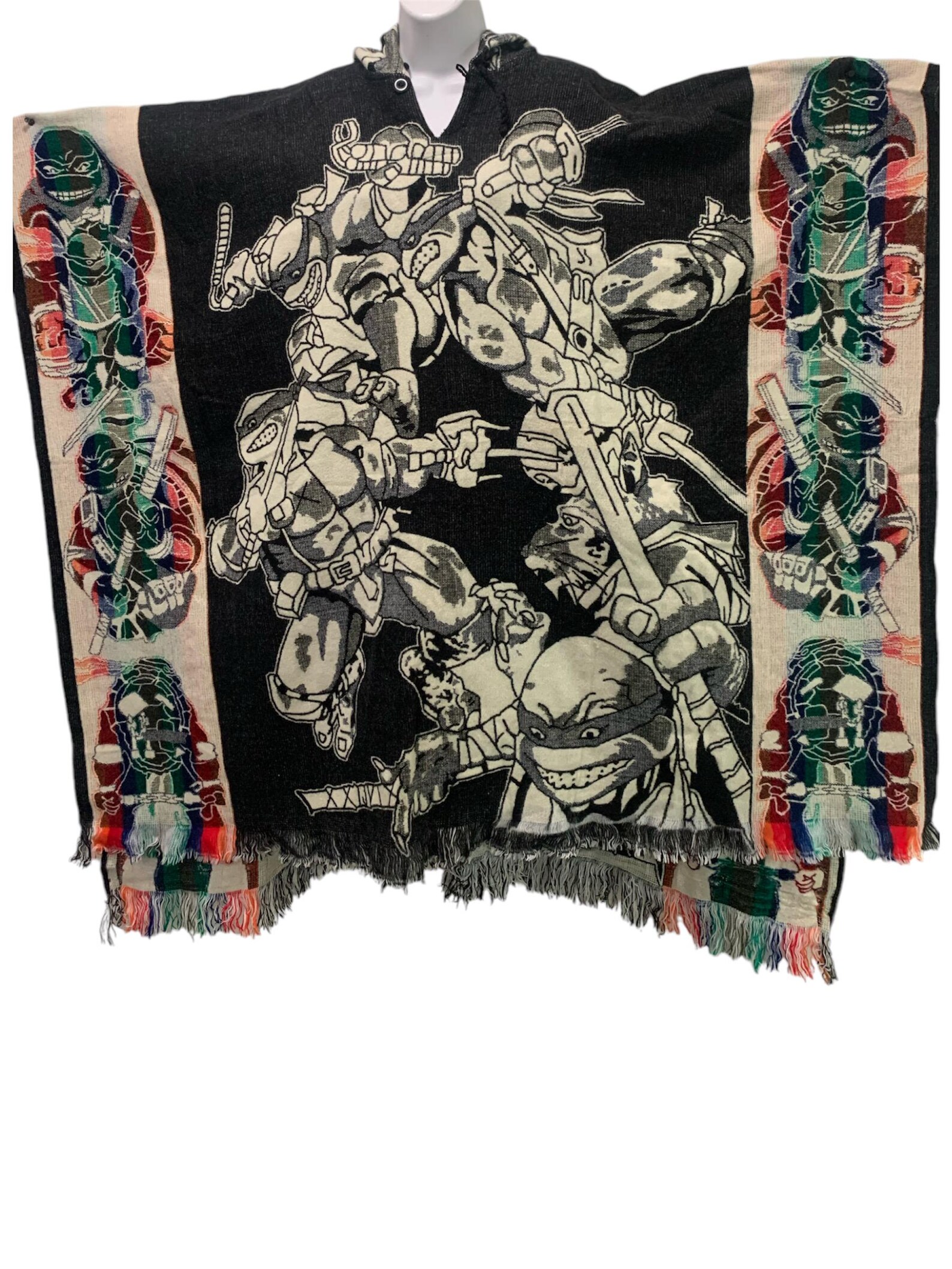 Teenage Mutant Ninja Turtles Poncho. Alpaca Blend Poncho. Unisex Adult ...