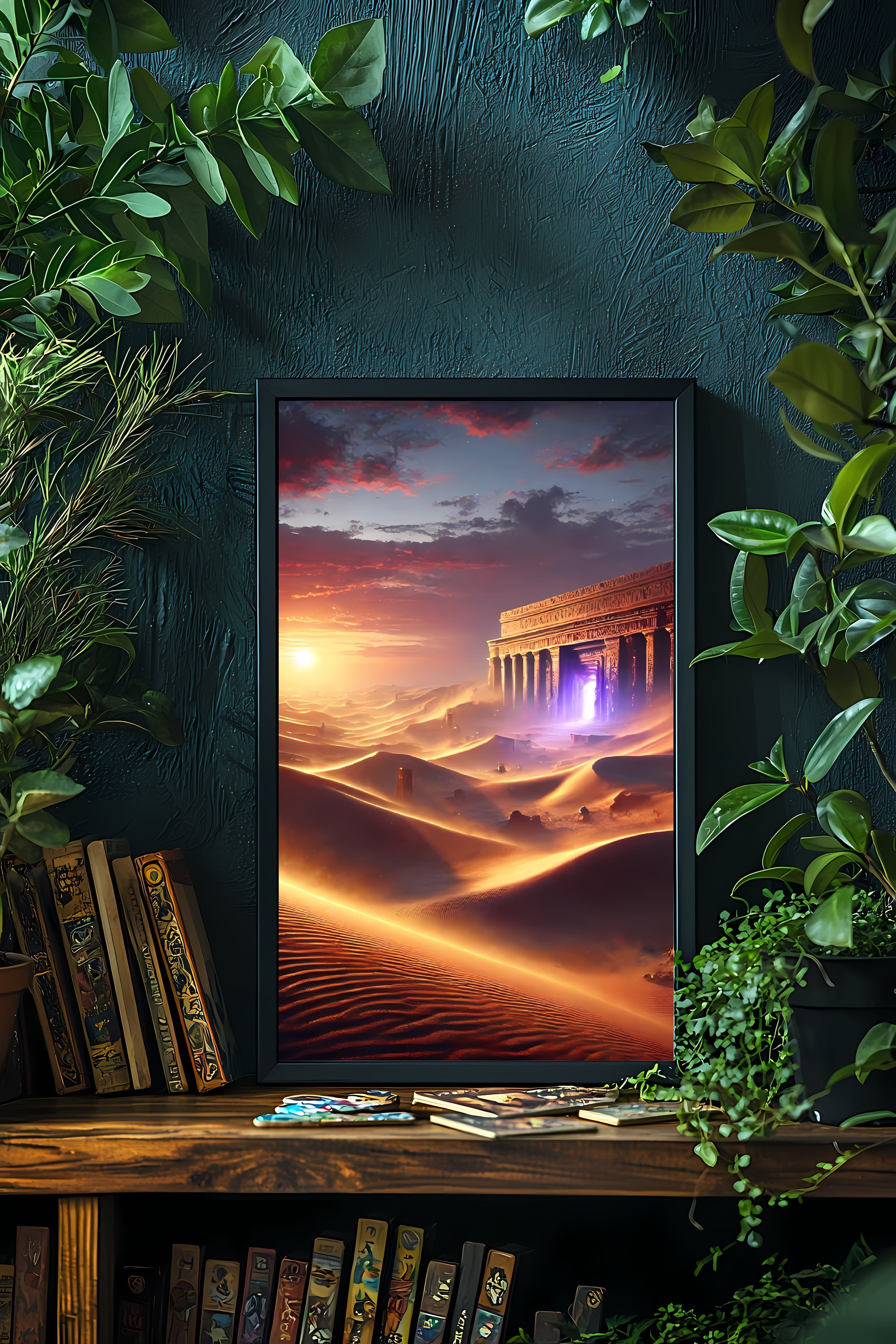 The Desert Temple - Wall Art - Etsy