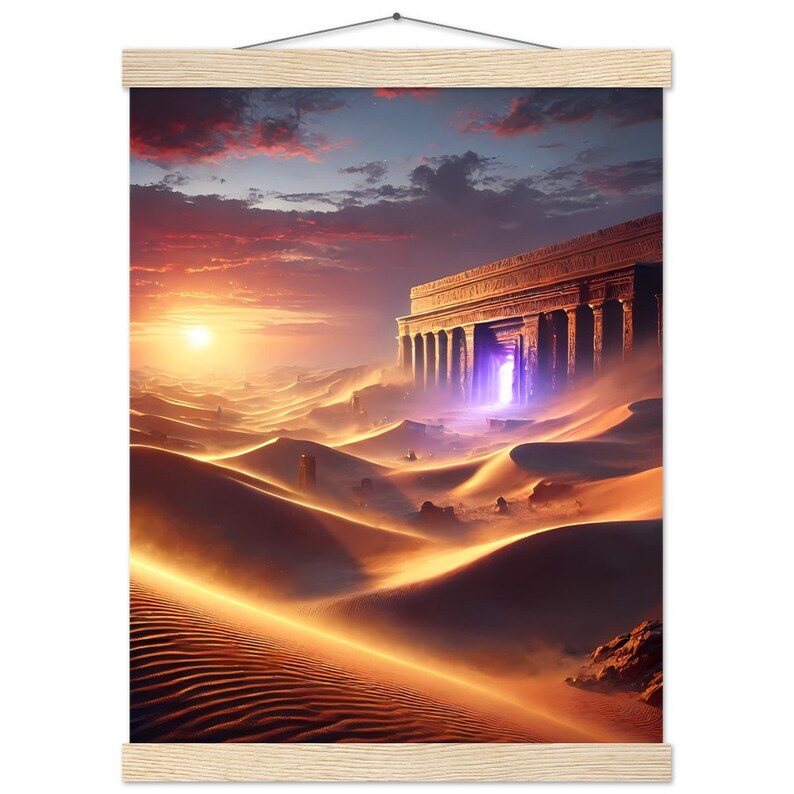 The Desert Temple - Wall Art - Etsy