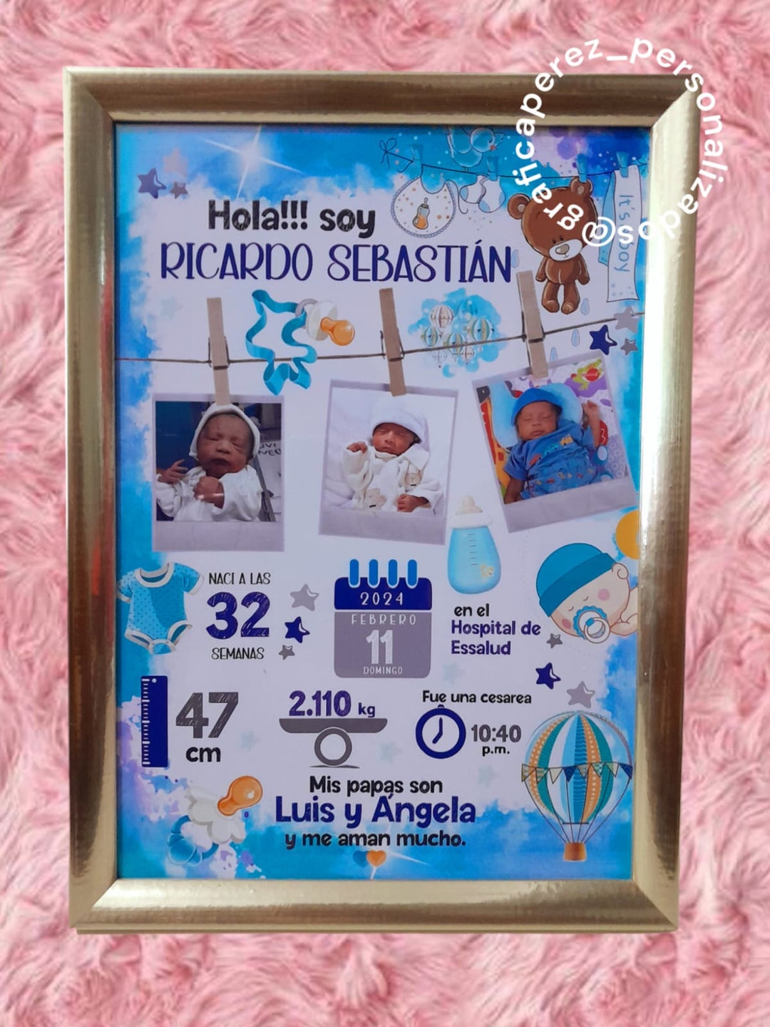 Baby Collage Design, A4, Corel, Newborn, Editable - Etsy