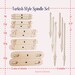 Cross Arm Spindle Set turkish Style Spindle Tool for Spinner Gift for ...