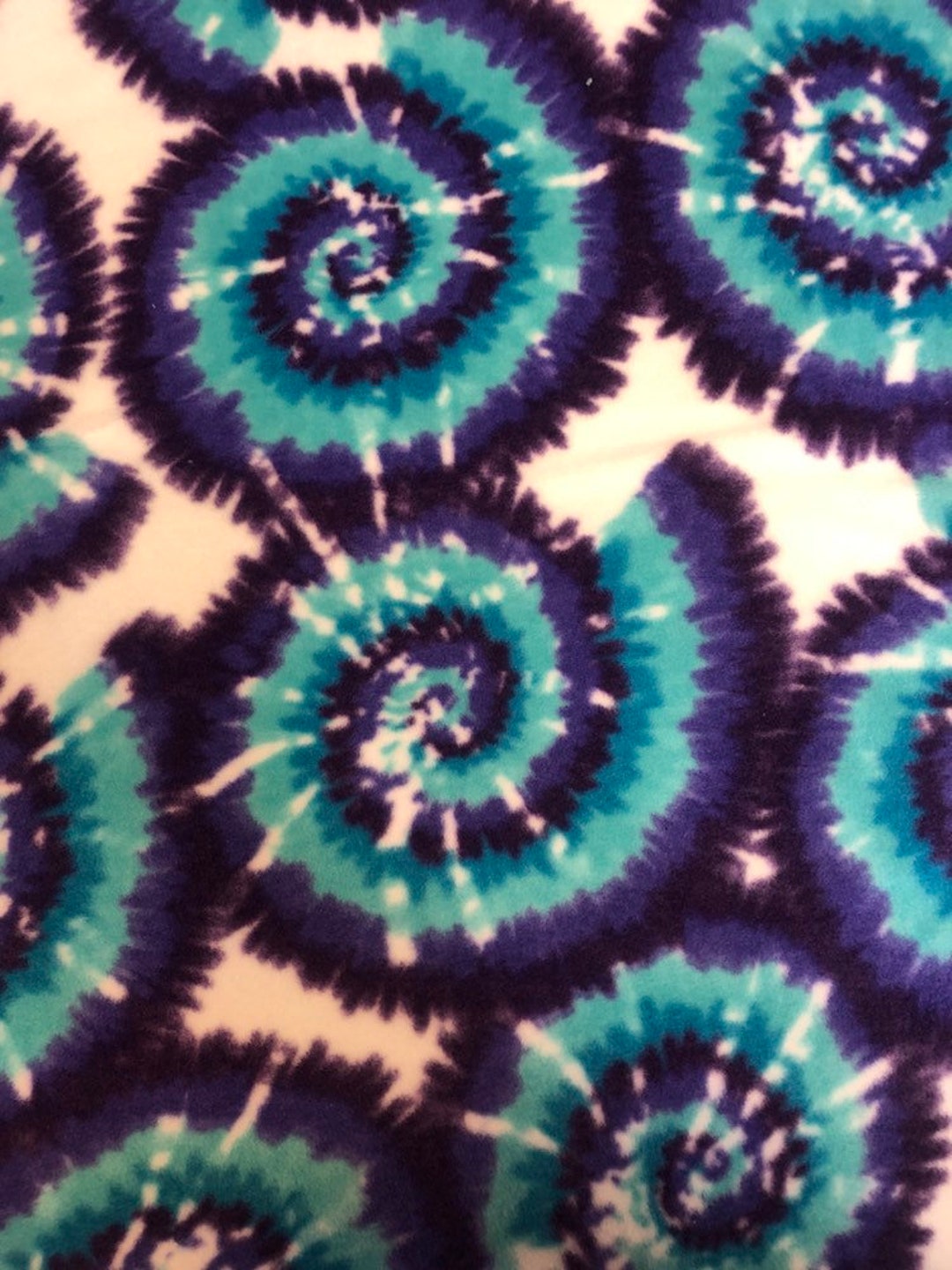 Ratoob, Purple and Teal Tie Dye on White - Etsy