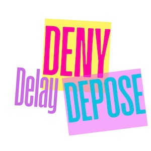 Deny Delay Depose Digital Download Printable Artwork Unique ...