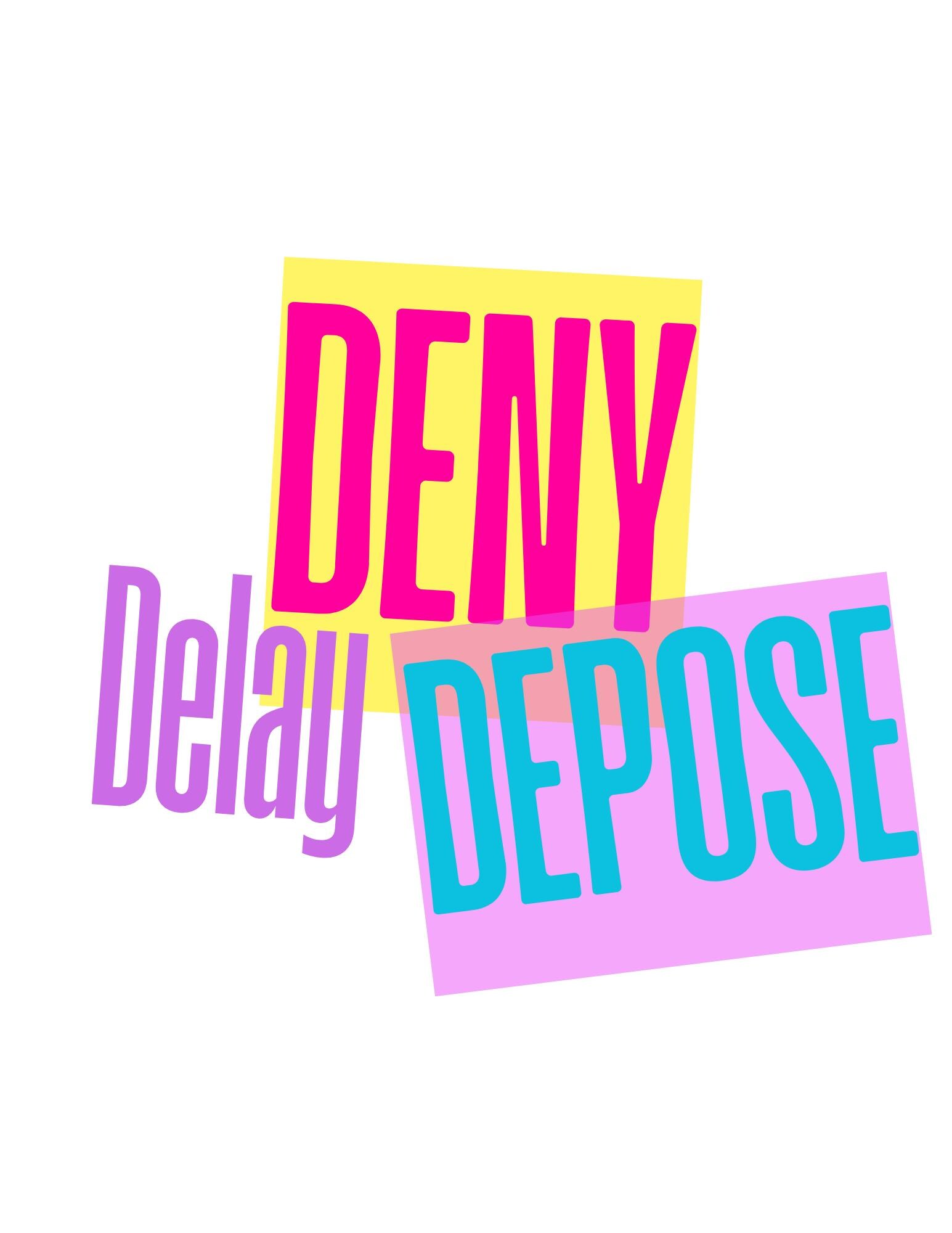 Deny Delay Depose Digital Download Printable Artwork Unique ...