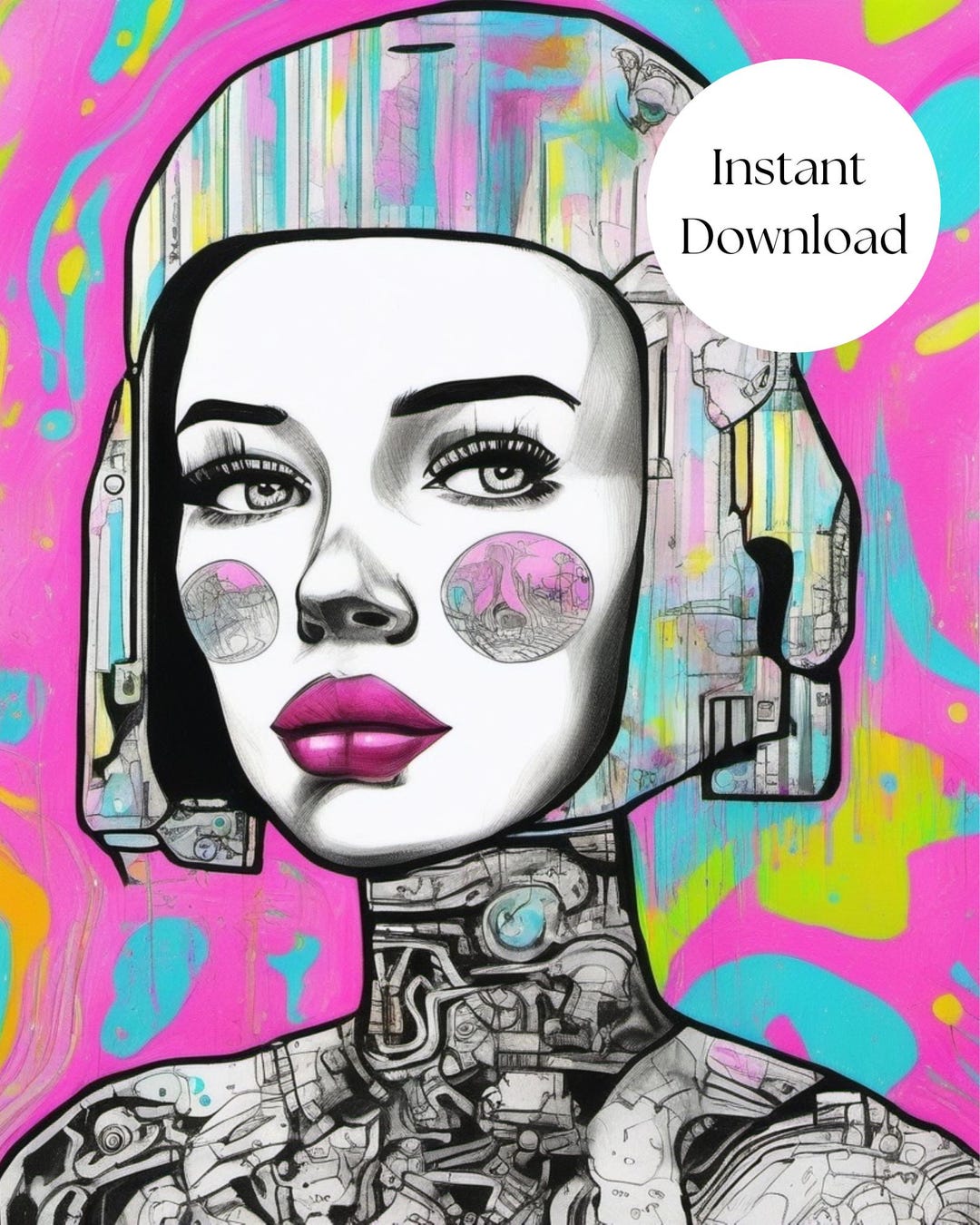 Robo These Hands Print 8 X 10 Stylish Digital Downloadable Wall Decor ...