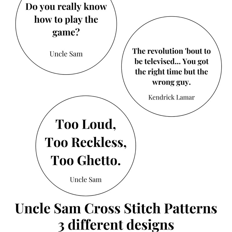 Rap Cross Stitch - Etsy