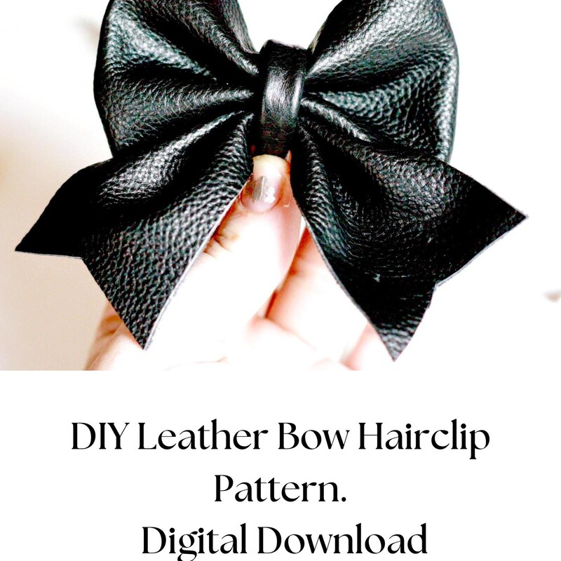 Leather Bow Template - Etsy