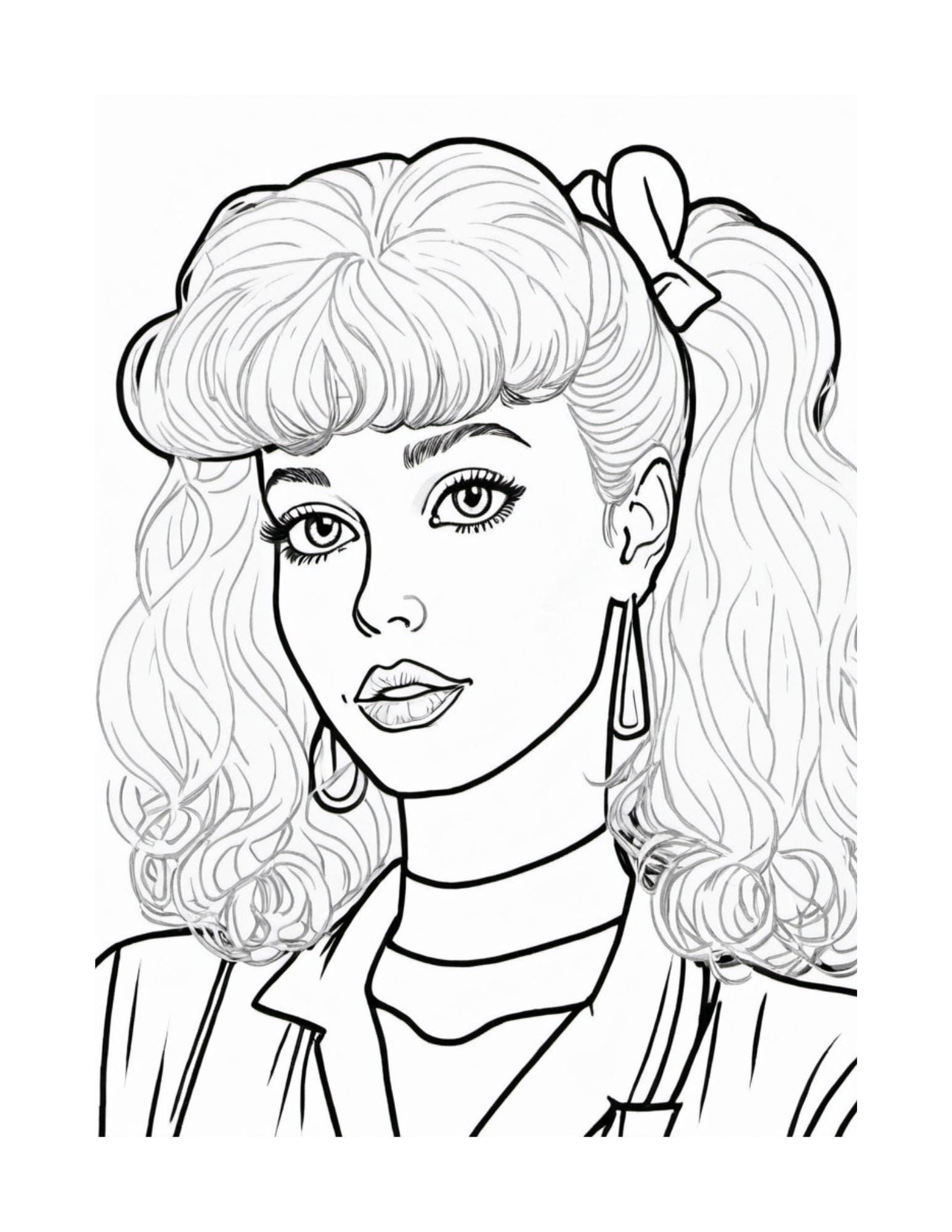 45-page Retro 80's Pop Culture Printable Coloring Book – Fun ...