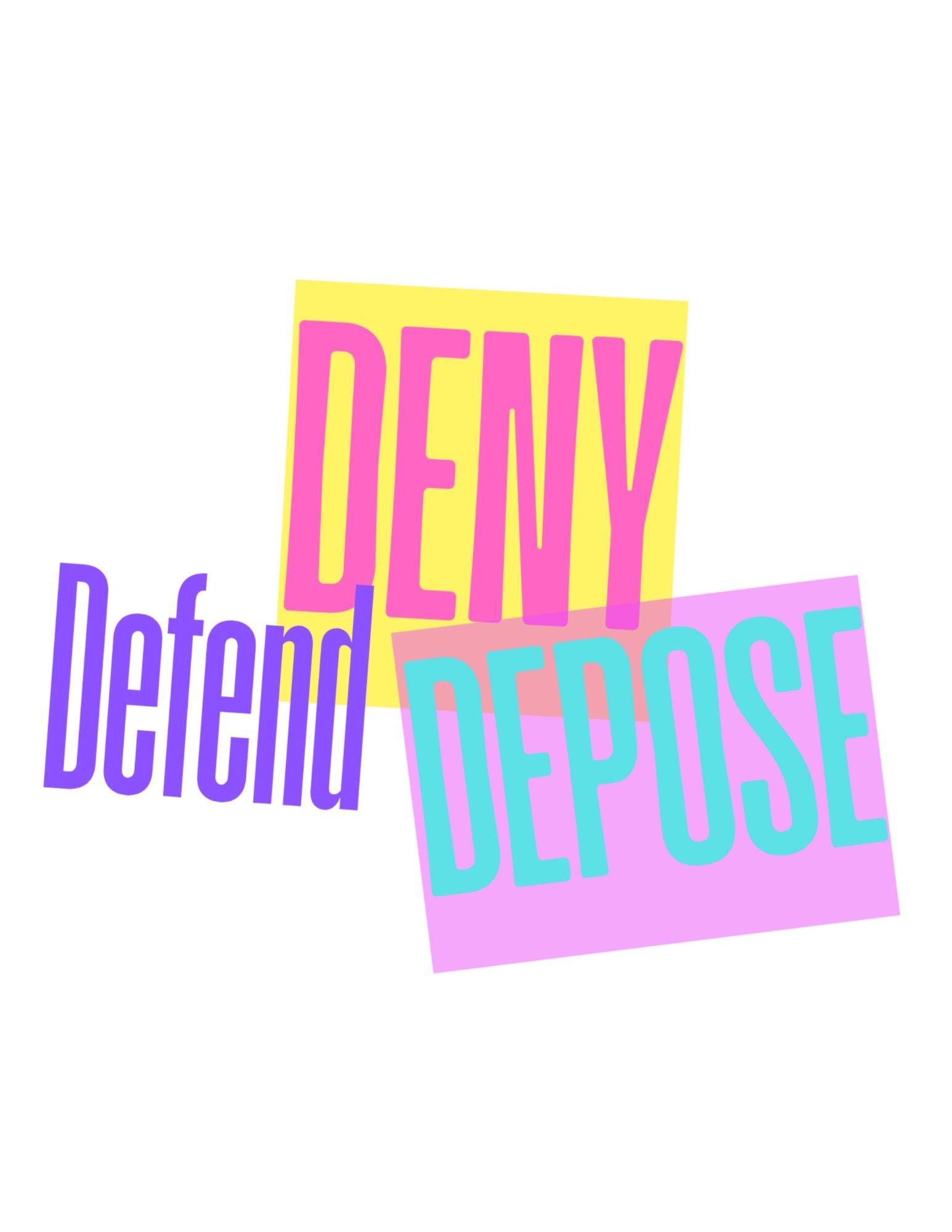 Deny Defend Depose Digital Download - Printable Artwork - Unique ...