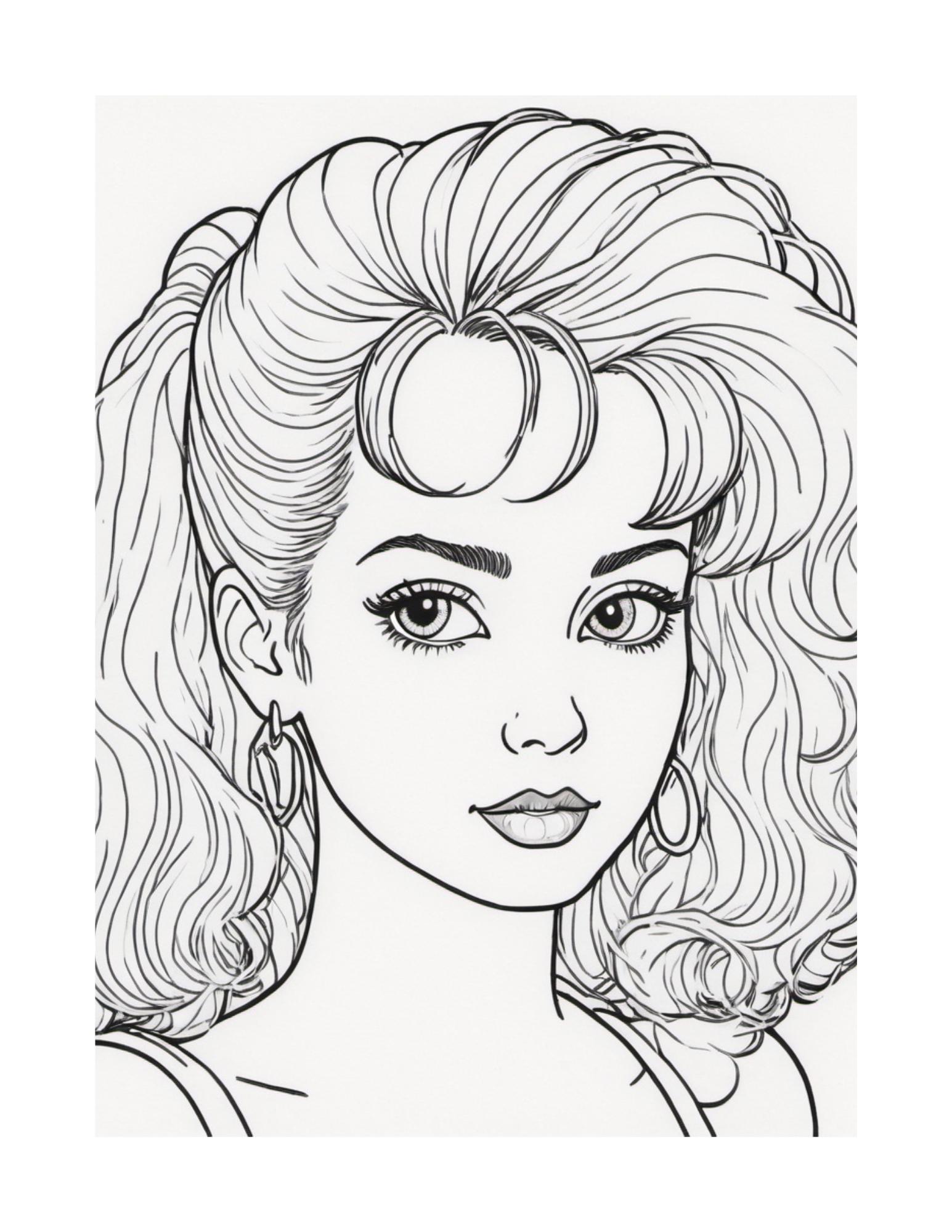 45-page Retro 80's Pop Culture Printable Coloring Book – Fun ...