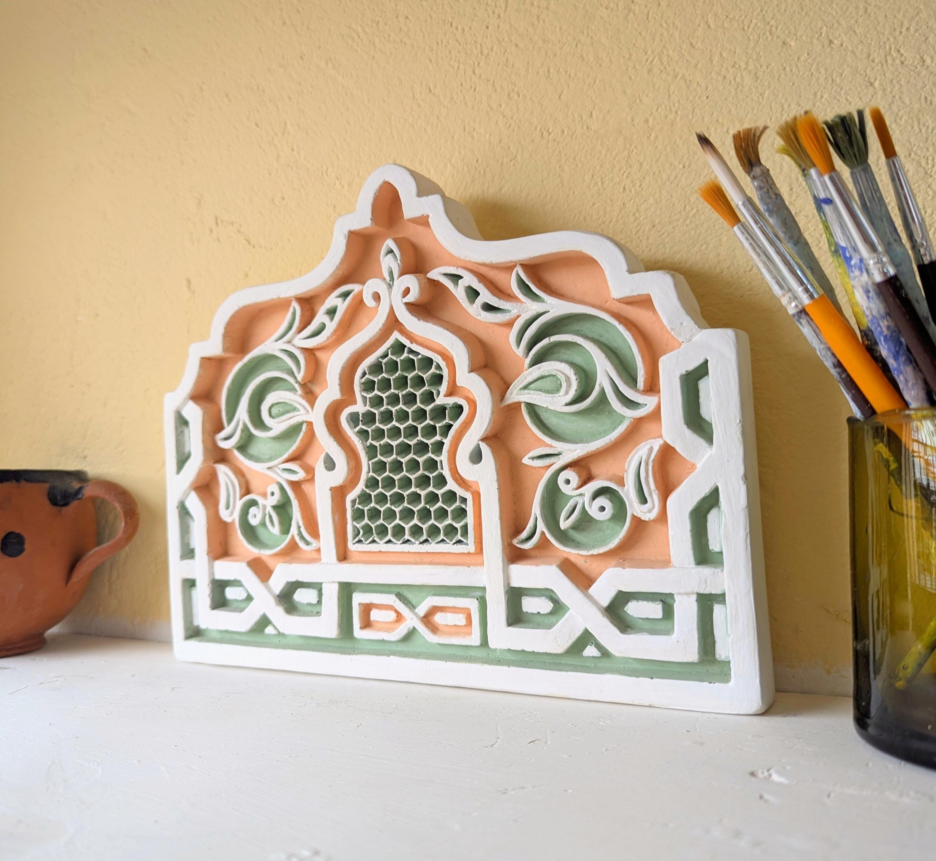 Hand-carved Plaster Mihrab Wall Decor, Alhambra Dome Wall Hanging ...