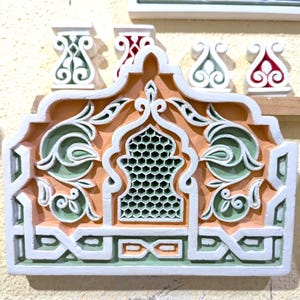 Hand-carved Plaster Mihrab Wall Decor, Alhambra Dome Wall Hanging ...