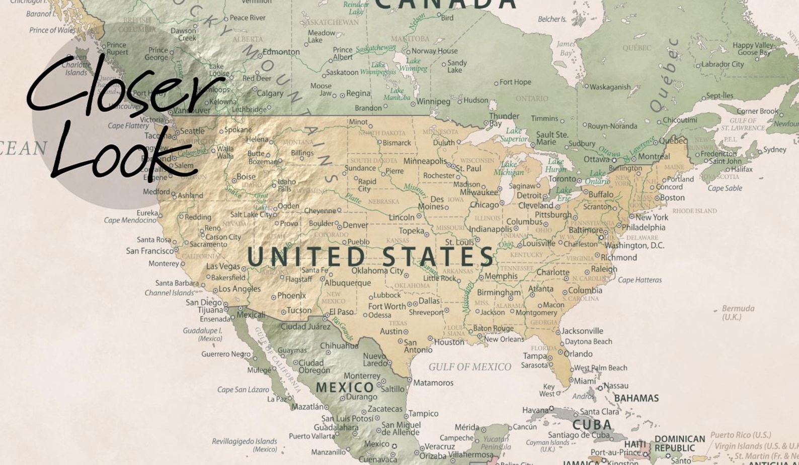 Soft Colors Political World Map Wallpaper | Peel and Stick Map Wall ...