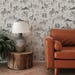 Wild West Adventure Pattern Wall Mural | Western Monochrome Grey Rodeo ...