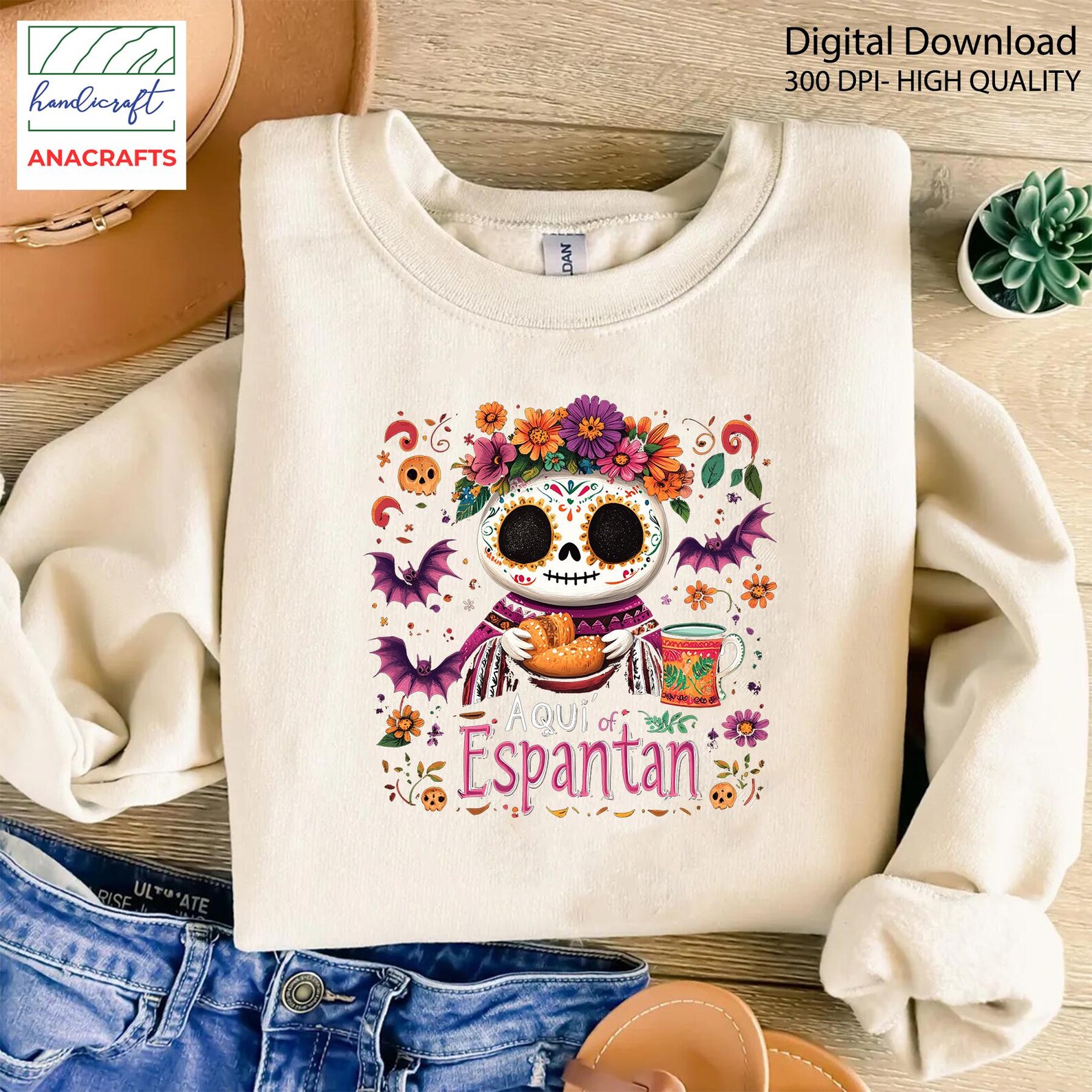 Aqui Espantan Png, Mexico Conchas Png, Spooky Conchas Png, Concha Ghost ...