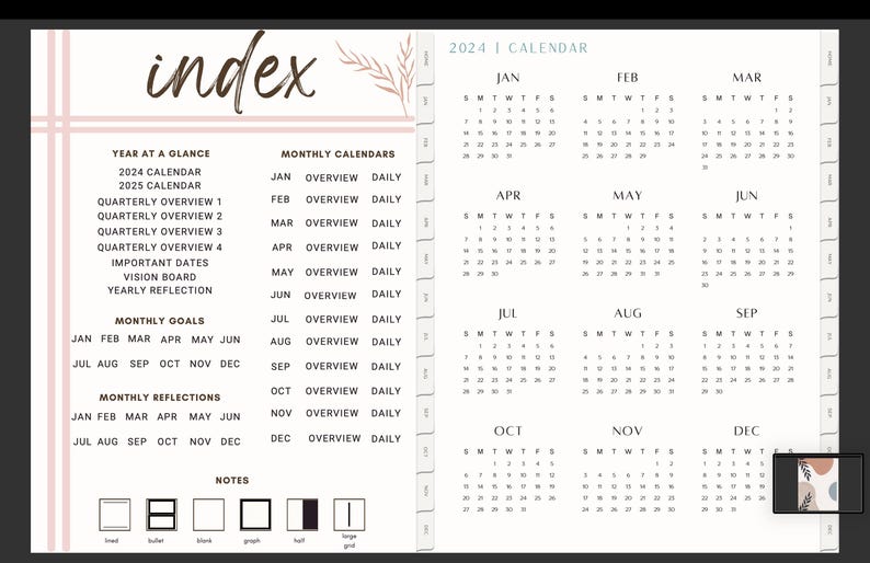 2025 Bohemian Digital Planner, Goodnotes Planner, 2025 Planner, Daily ...