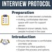 Interview Protocol Infographic Printable - Etsy