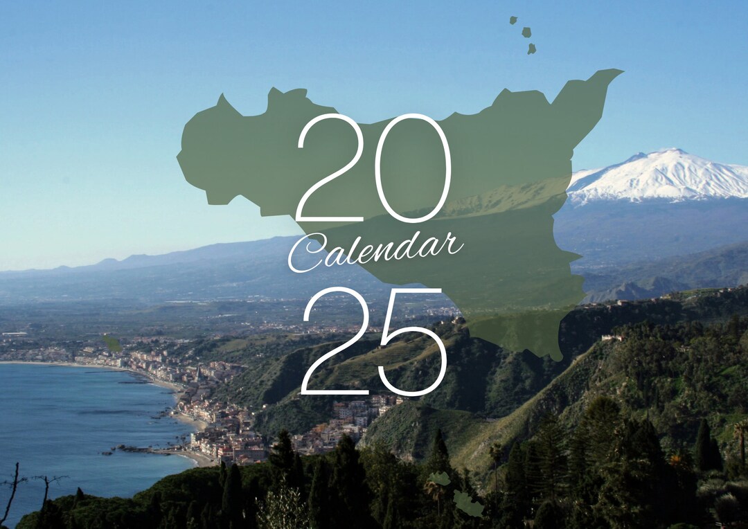 2025 Calendar Sicily Printable - Etsy