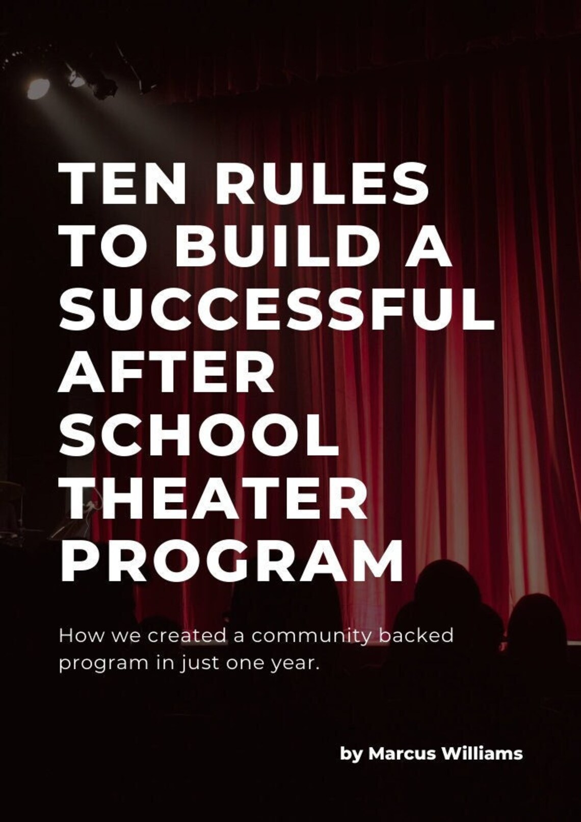 Ten Rules to Build a Successful After School Theater Program - Etsy