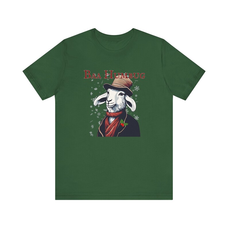Baa Humbug Sheep T-shirt | Funny Christmas Scrooge Shirt | Sheep in ...