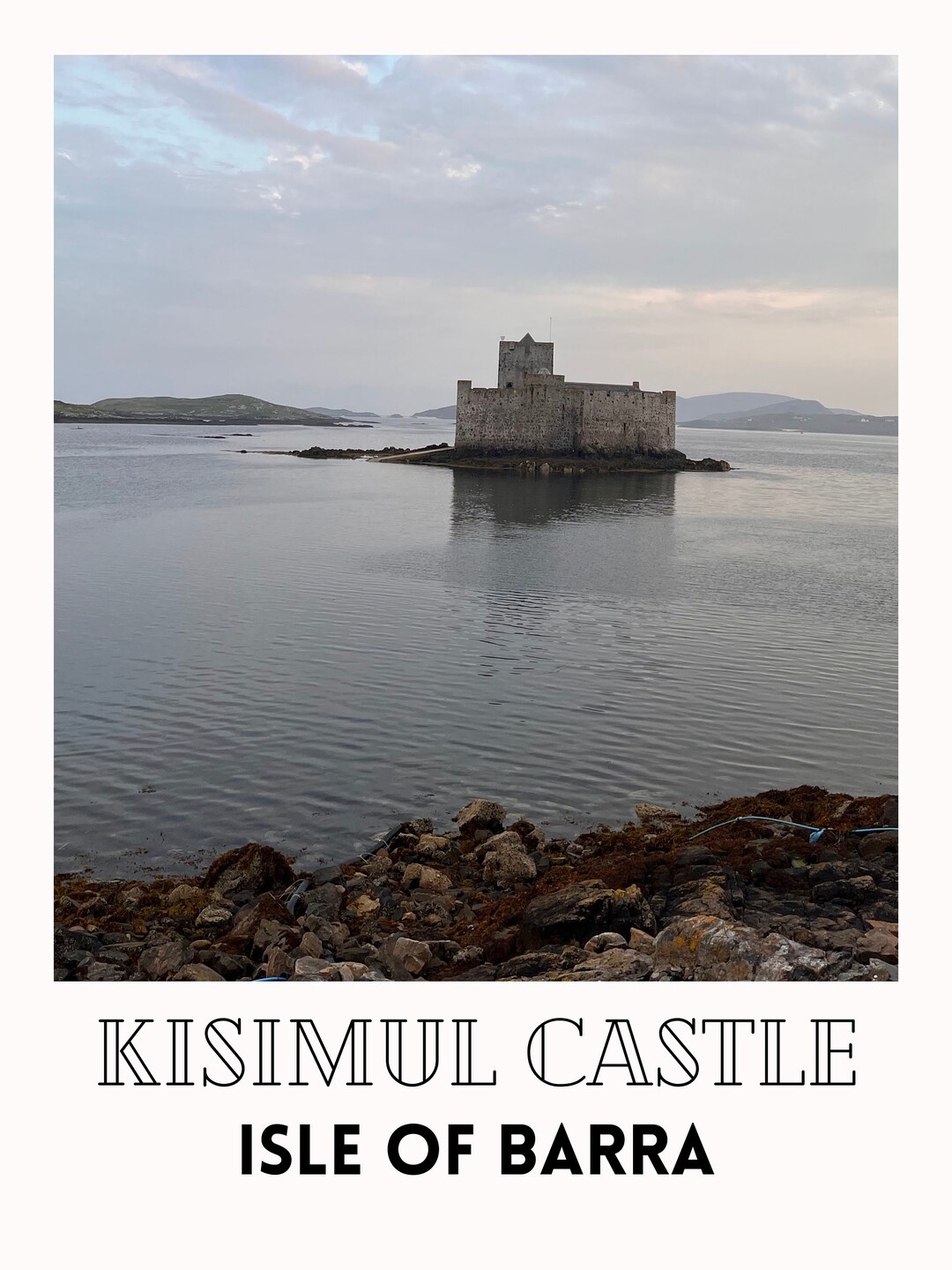 Kisimul Castle Travel Poster: Vintage Scotland Art (digital Download ...