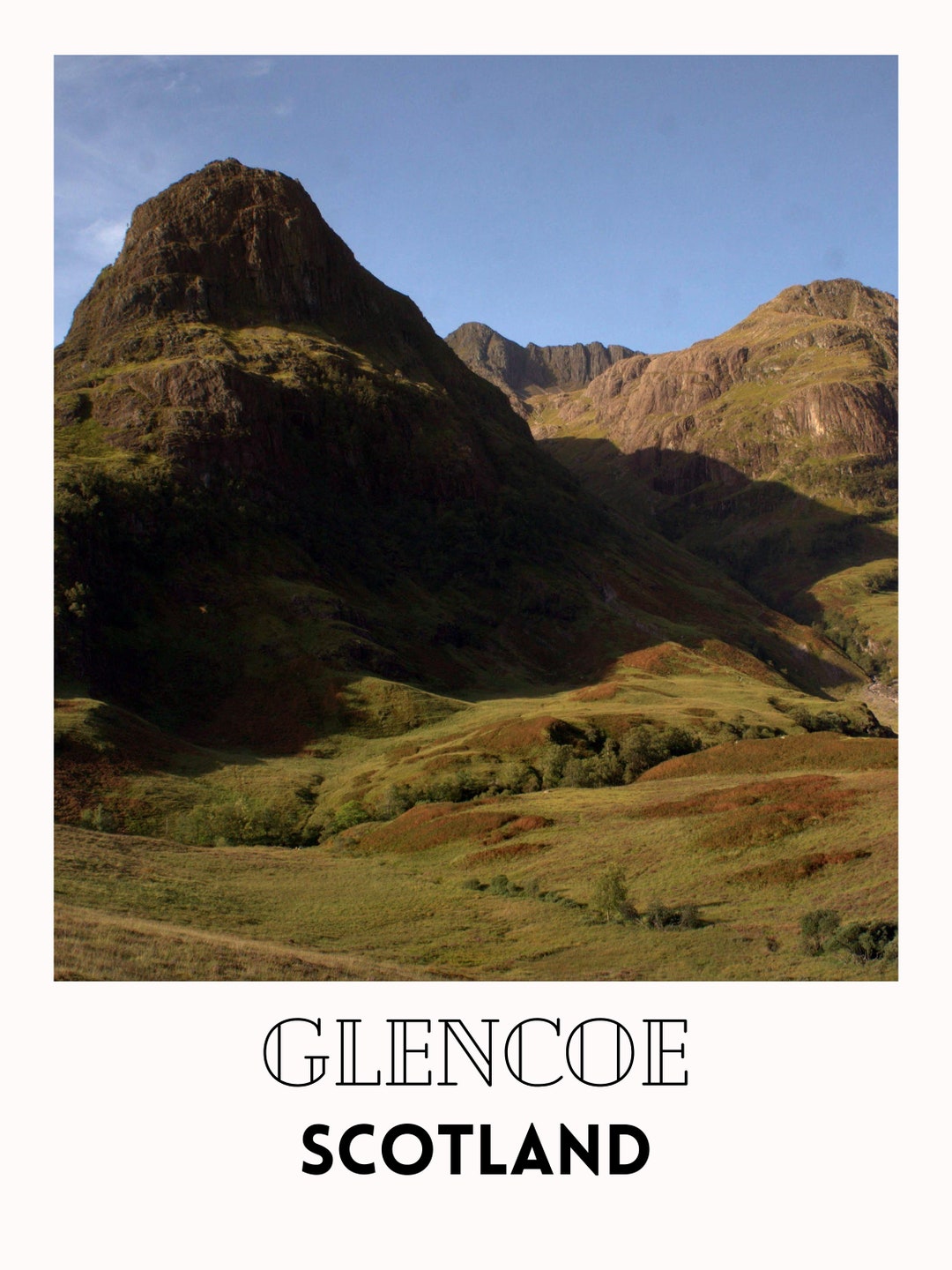 Glencoe Scotland Travel Poster: Vintage Highlands Art (instant Download ...