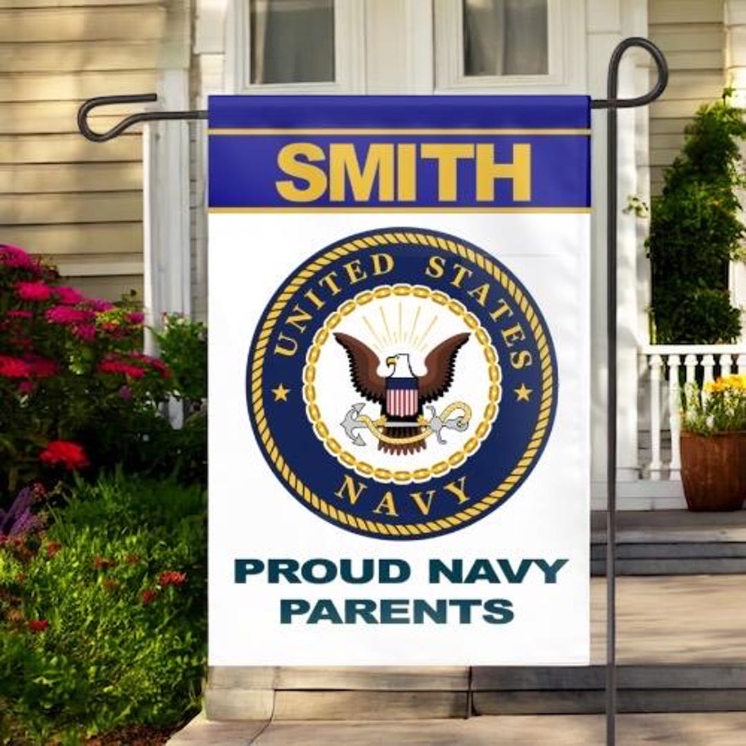 Military Garden Flags / Custom Military Garden Flag / Navy Door Decor ...