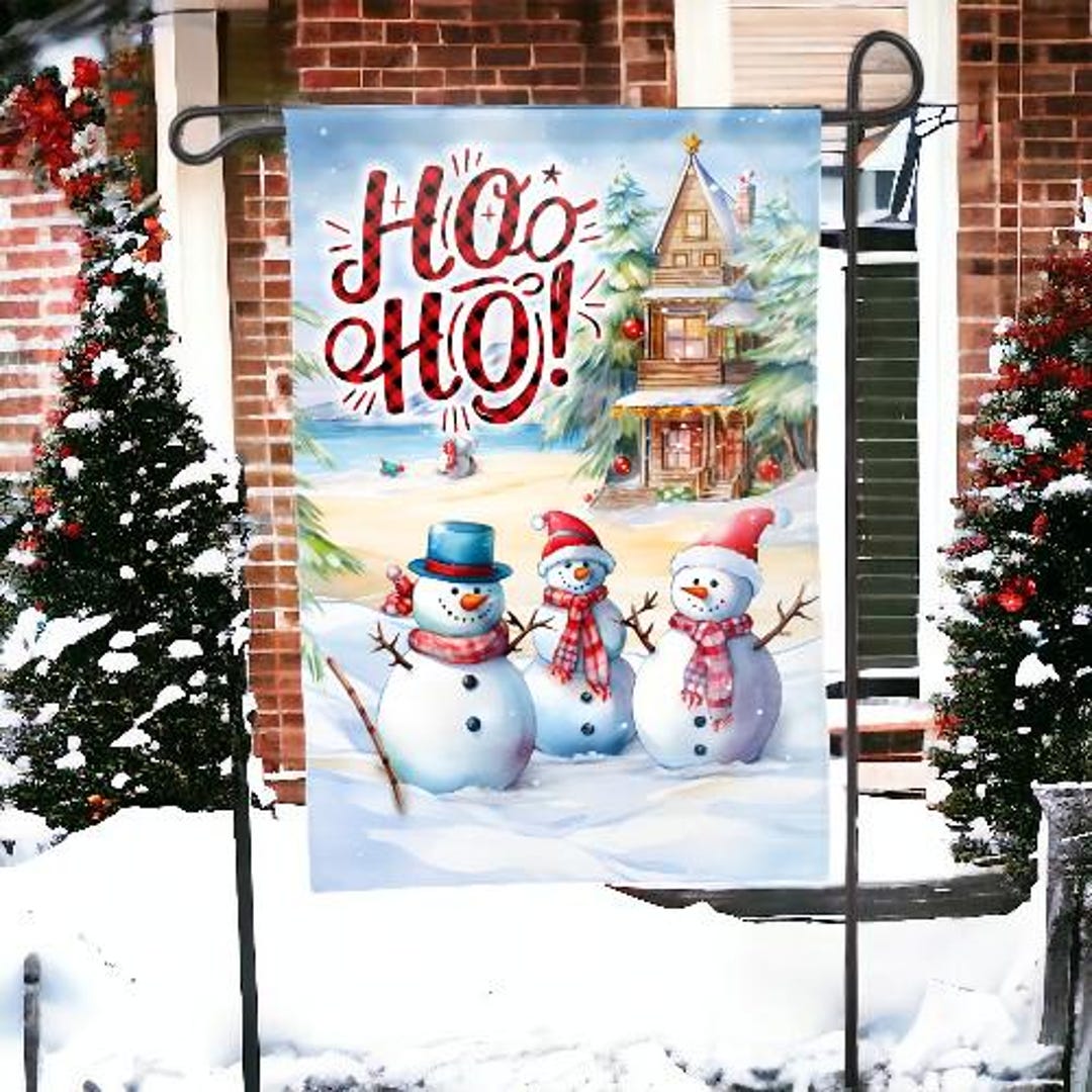 Hoo HO / Christmas Flag / Winter Flag / Christmas Decor / Nativity Flag ...