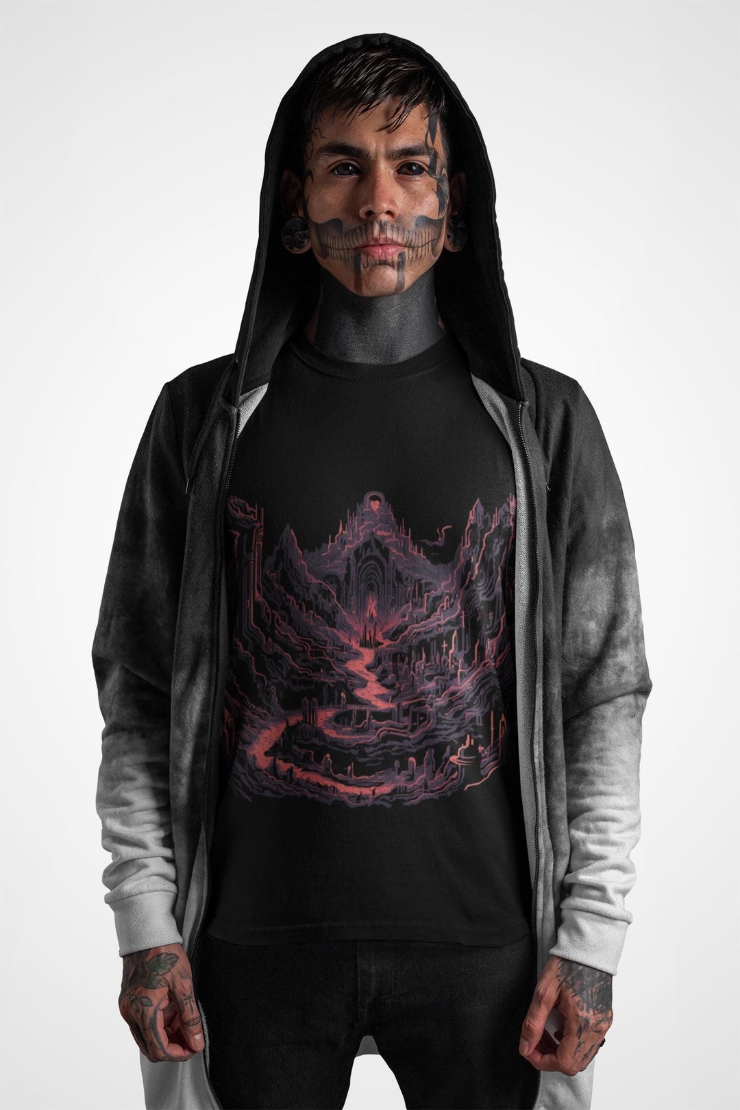 Tee Grove Into the Underworld Dark Horror Unisex Heavy Cotton Graphic ...