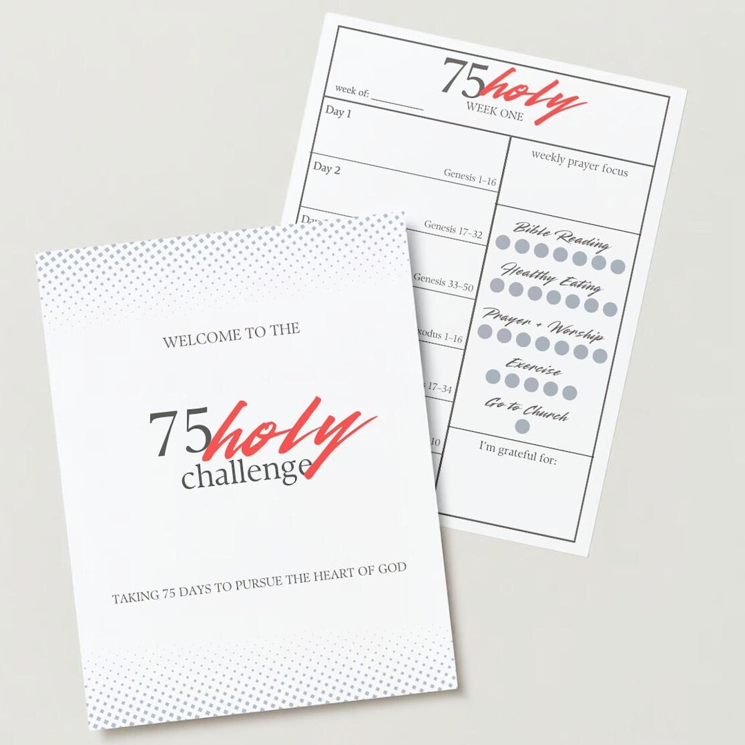 75 Holy Challenge for Men- Holy Habits Builder- 75 Day Devotional ...