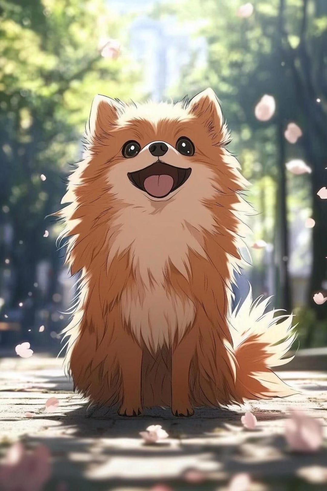 Custom Anime Style Pet Portrait - Etsy