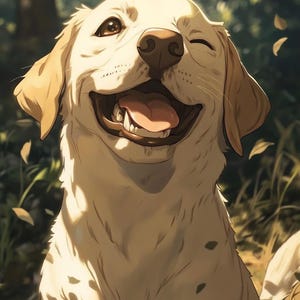 Custom Anime Style Pet Portrait - Etsy
